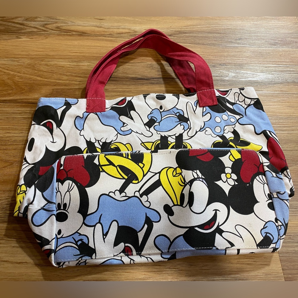 Minnie Mouse Canvas Tote Bag Disney Dimensions:15x7x12 - Gem